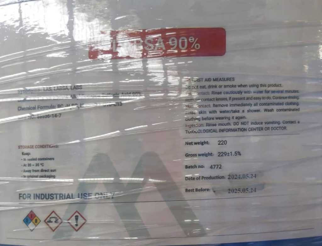 Linear Alkyl Benzene Sulfonic Acid (LABSA) Supplier in Dubai